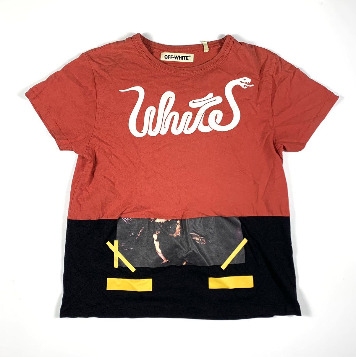 Off-White Off-White Split Snake Caravaggio T-Shirt | Grailed