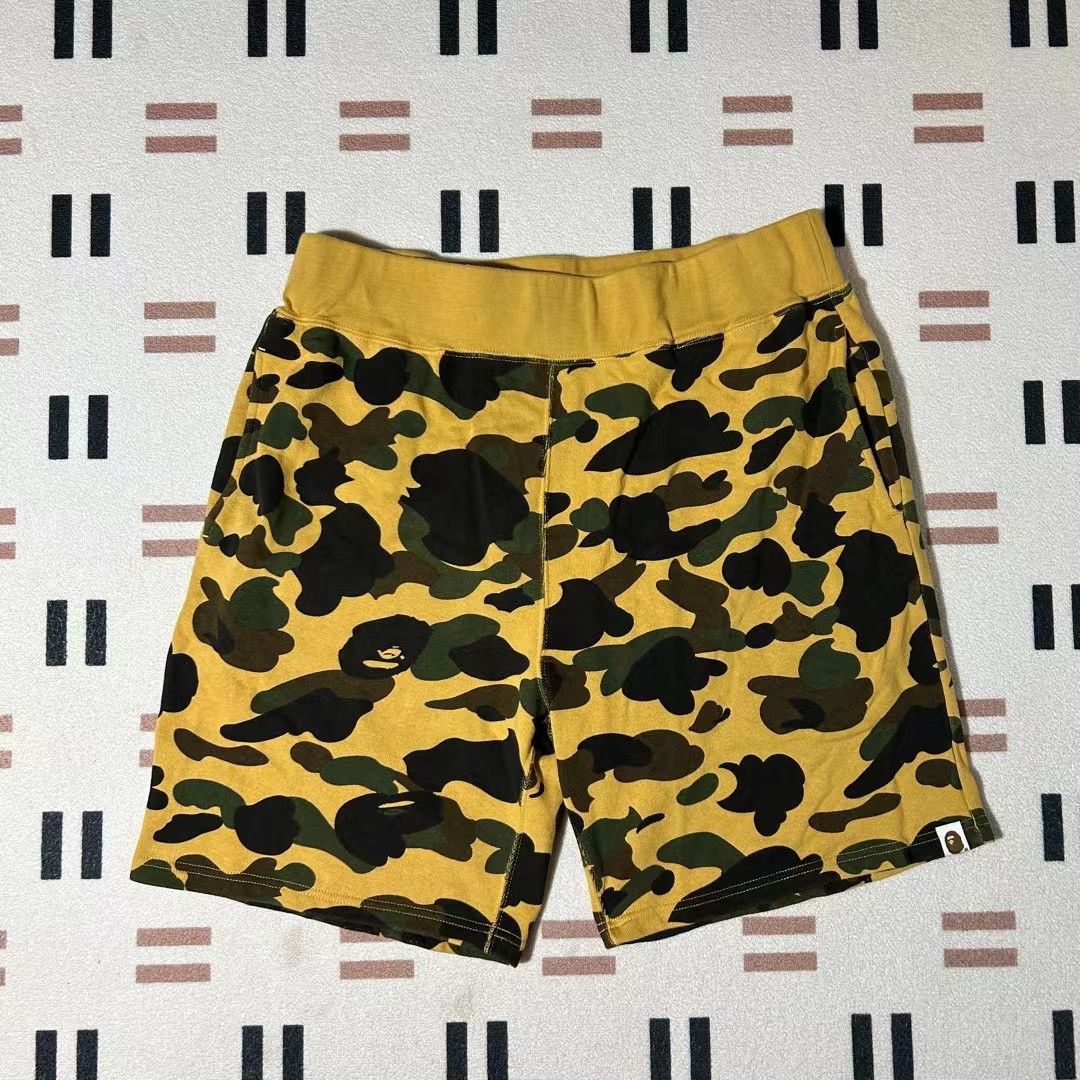 Bape Bape yellow Como short | Grailed