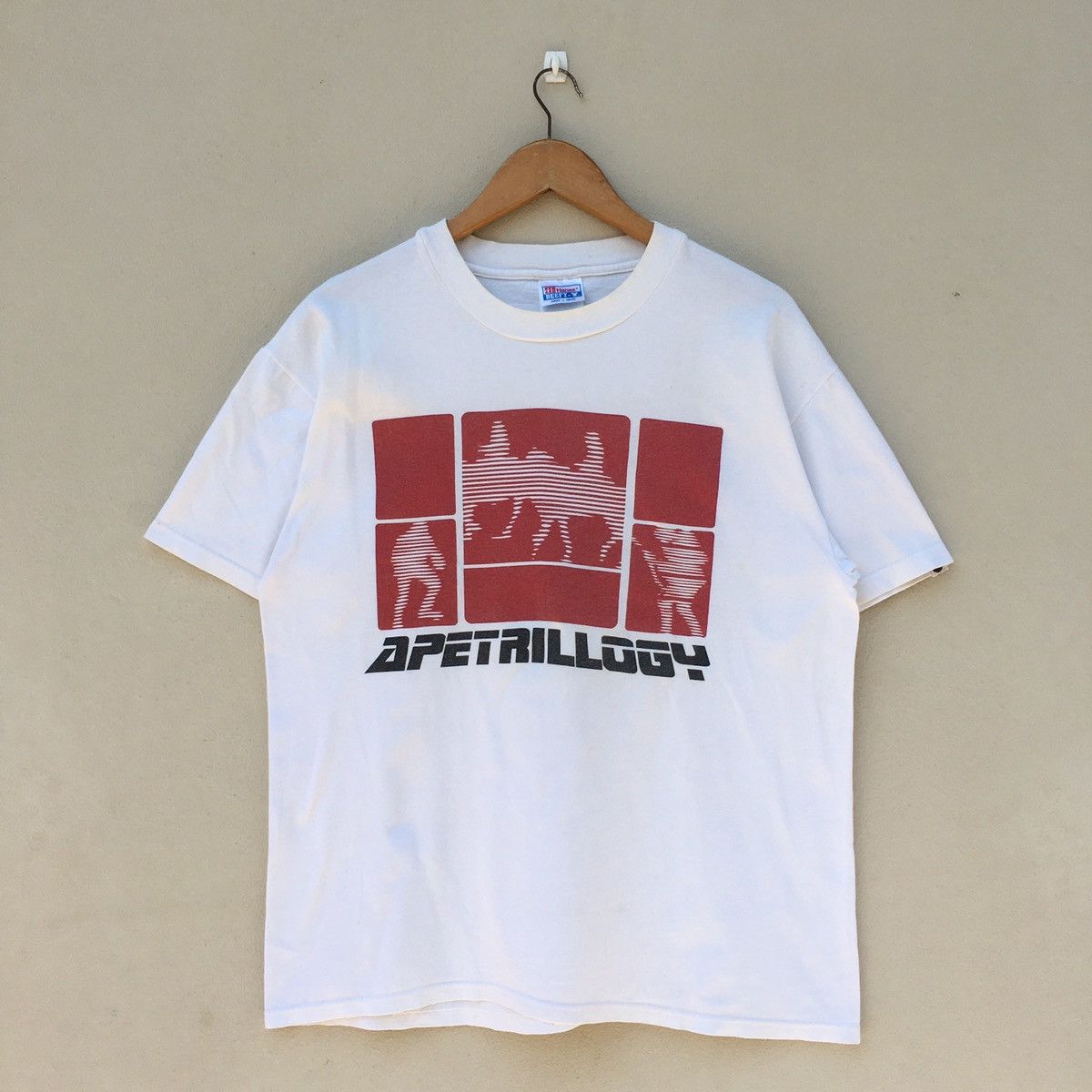 Bape RARE🔥Vintage A BATHING APE APETRILLOGY HANES T-Shirt | Grailed