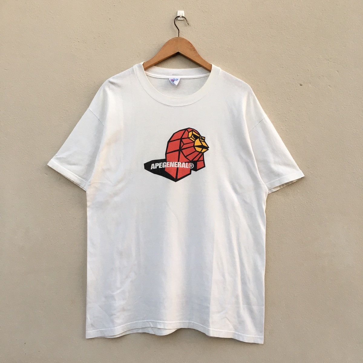 Bape × Vintage RARE🔥Vintage 90s A BATHING APE GENERAL BY HANES T-Shirt ...
