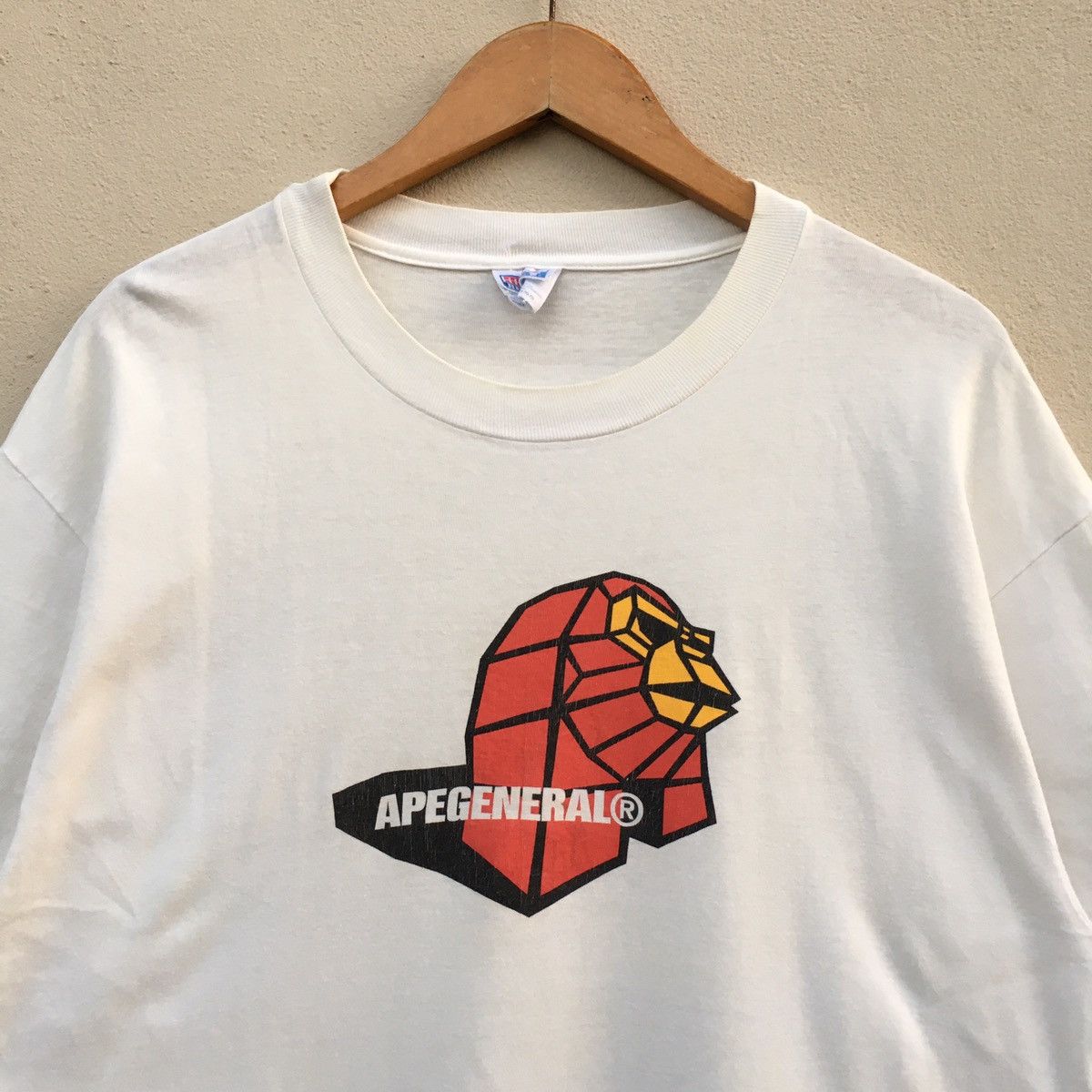 Bape × Vintage RARE🔥Vintage 90s A BATHING APE GENERAL BY HANES T-Shirt ...