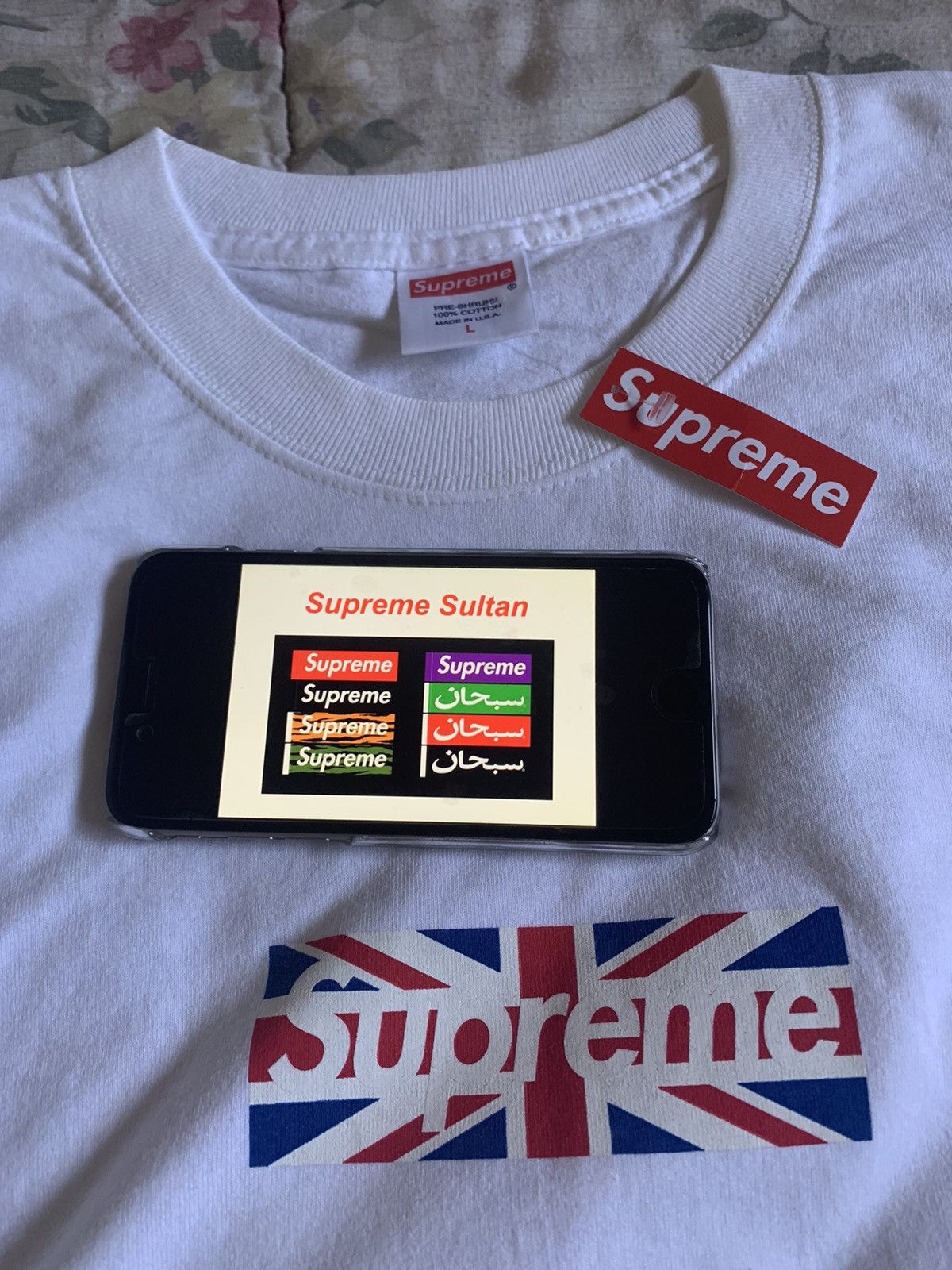 Supreme Supreme UK Box Logo London Union Jack🇬🇧 Long Sleeve Large | Grailed