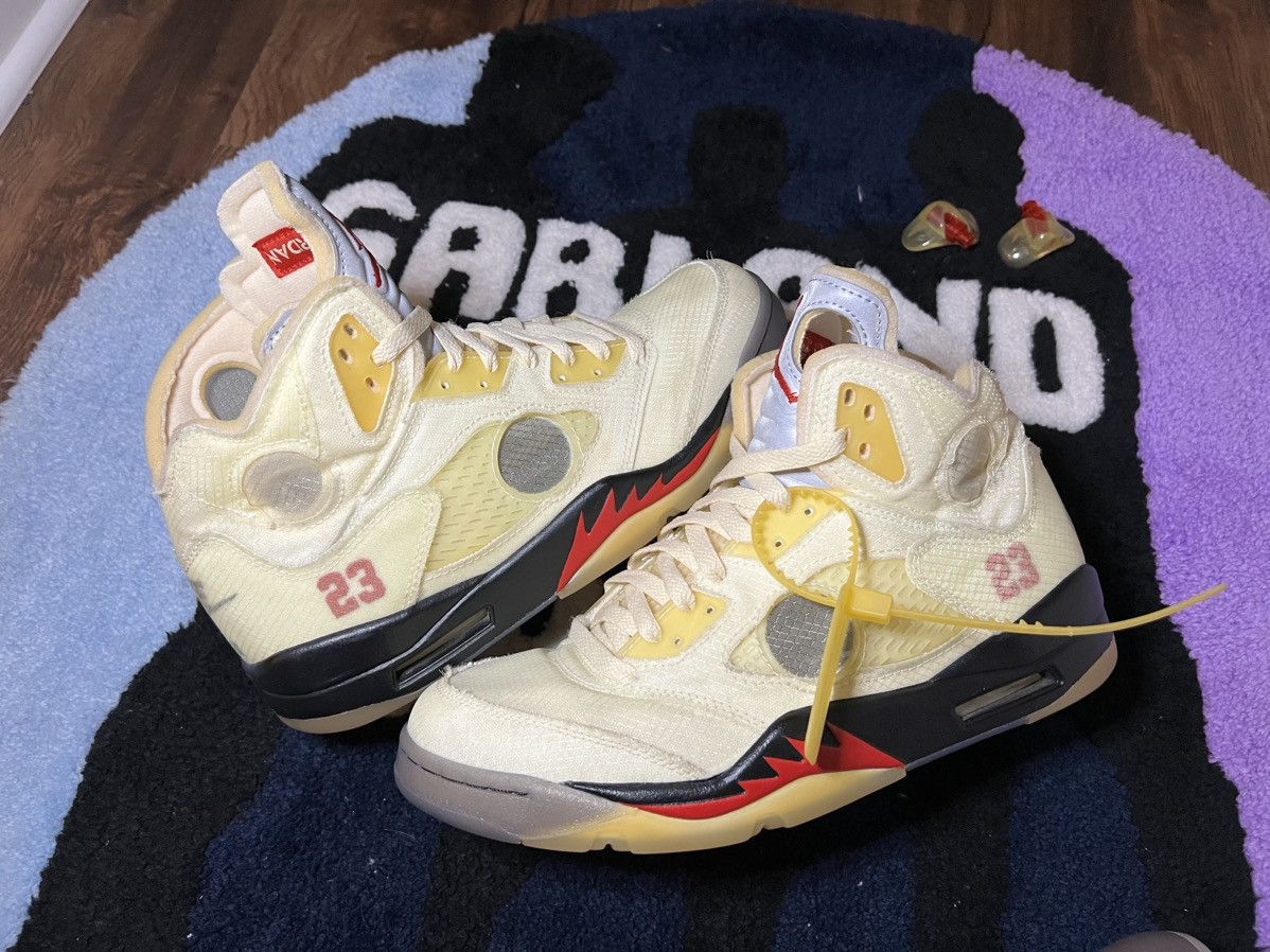 Jordan Brand × Off-White Air Jordan 5 x Off-White Sail | Grailed