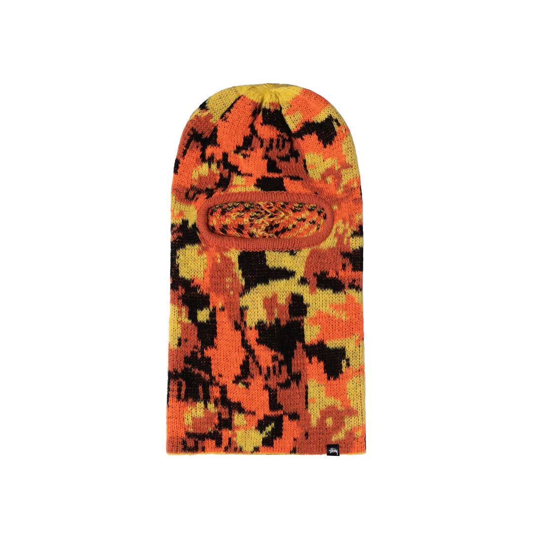 Stussy STÜSSY KNIT DIGITAL CAMO BALACLAVA ORANGE - One Size | Grailed