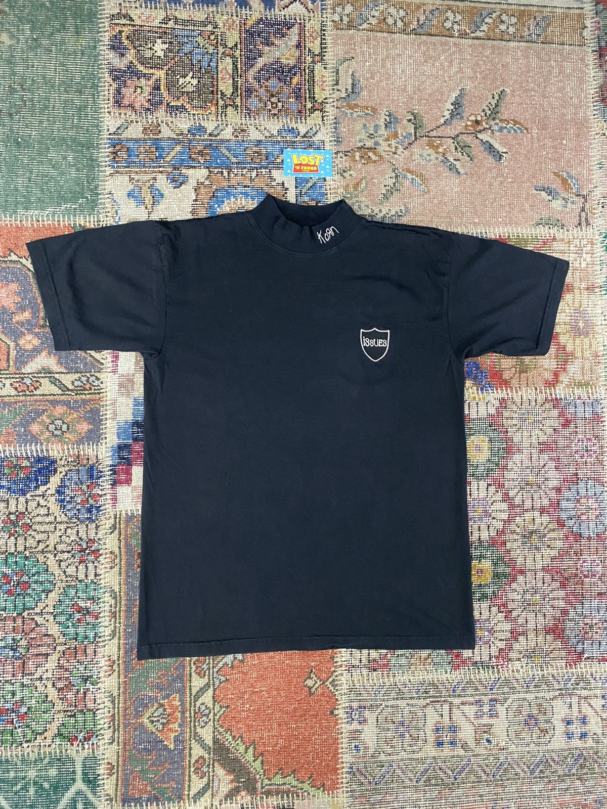 Vintage 2000 Vintage Korn Issues Band Mock Neck Tee Shirt | Grailed