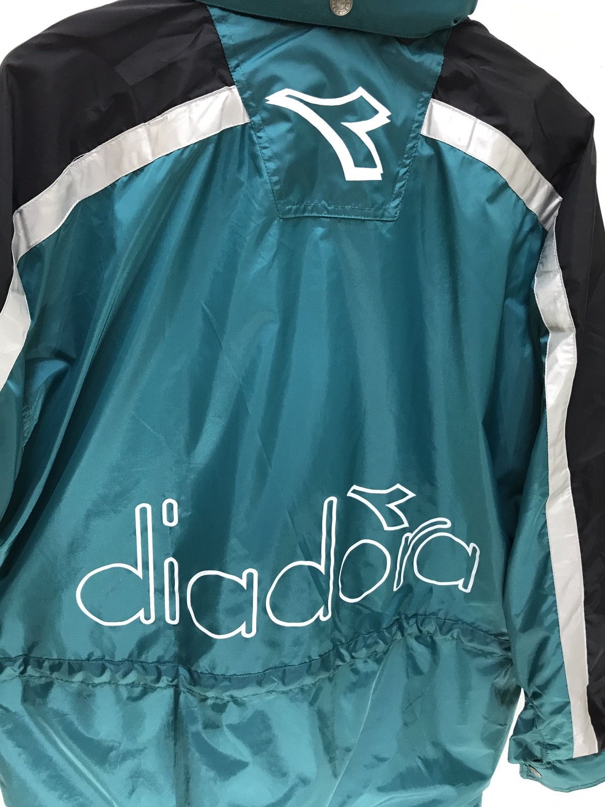 Diadora NOS with Tag Diadora Parka Rain Coat Windbreaker Big Logo | Grailed