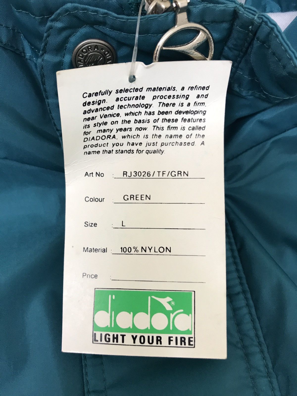 Diadora NOS with Tag Diadora Parka Rain Coat Windbreaker Big Logo | Grailed