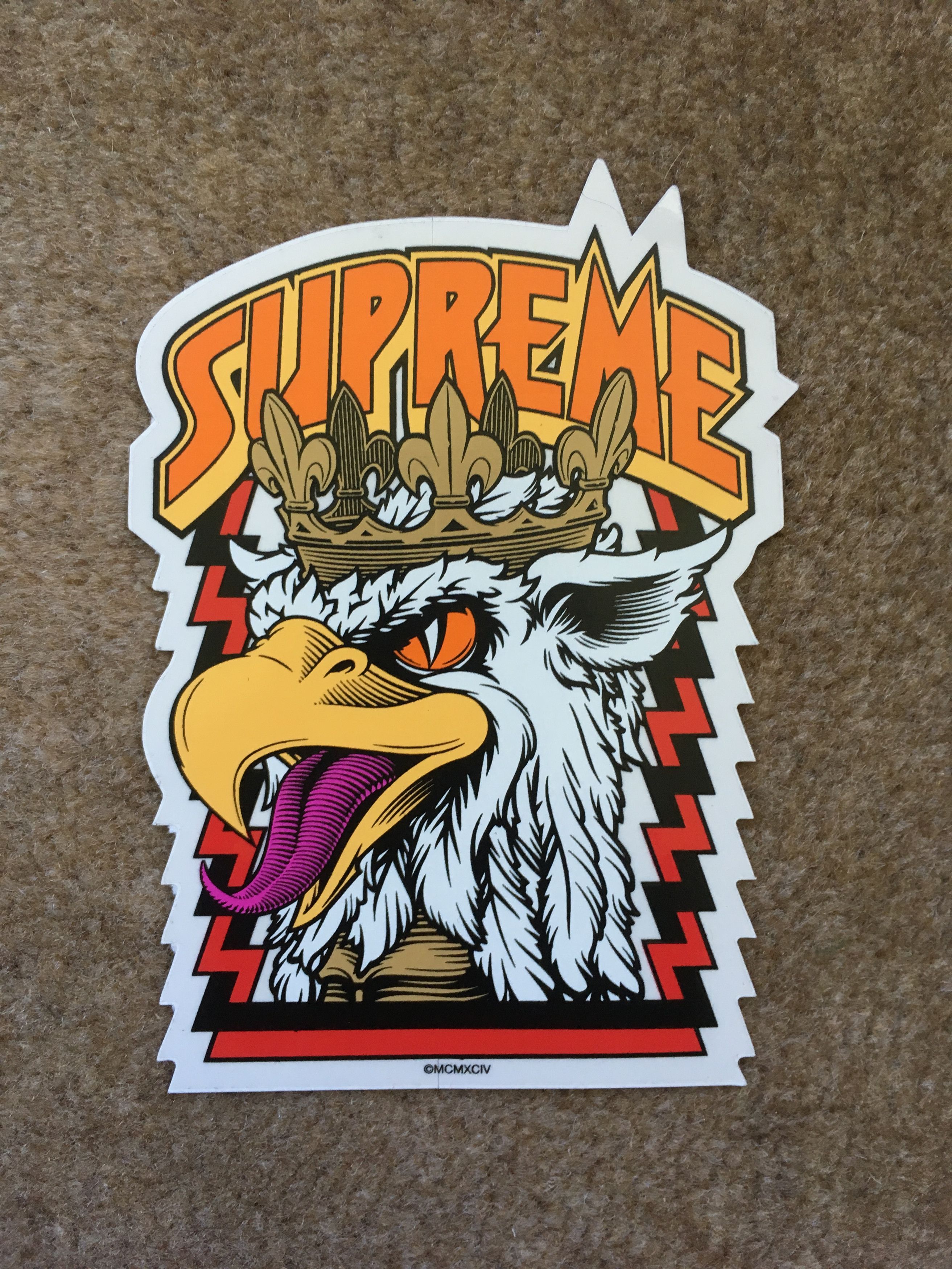 Supreme Supreme x Sean Cliver Eagle Sticker | Grailed