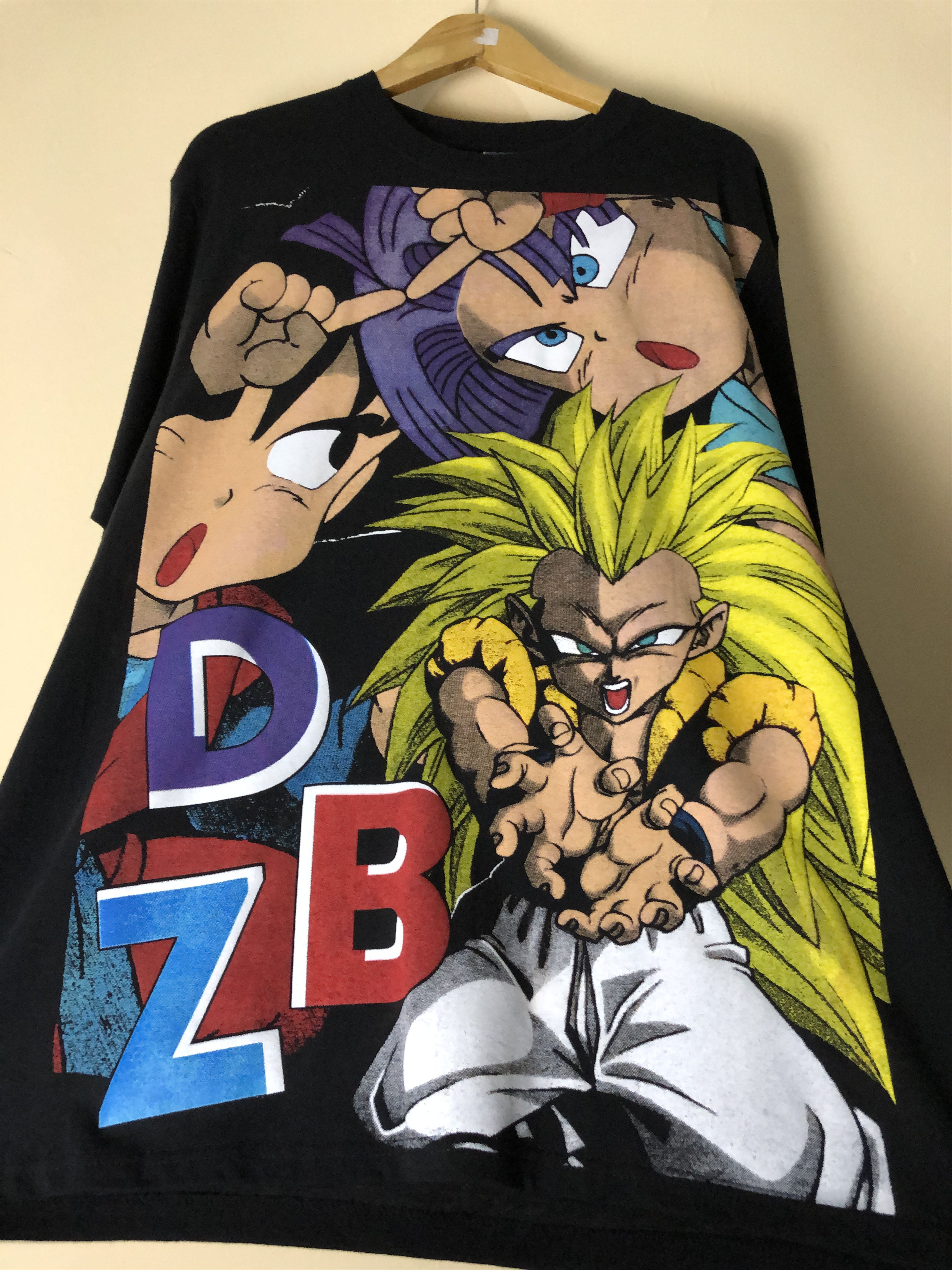 Japanese Brand DRAGON BALL : FUSHION GOTENKS BOOTLEG SHIRT RARE | Grailed
