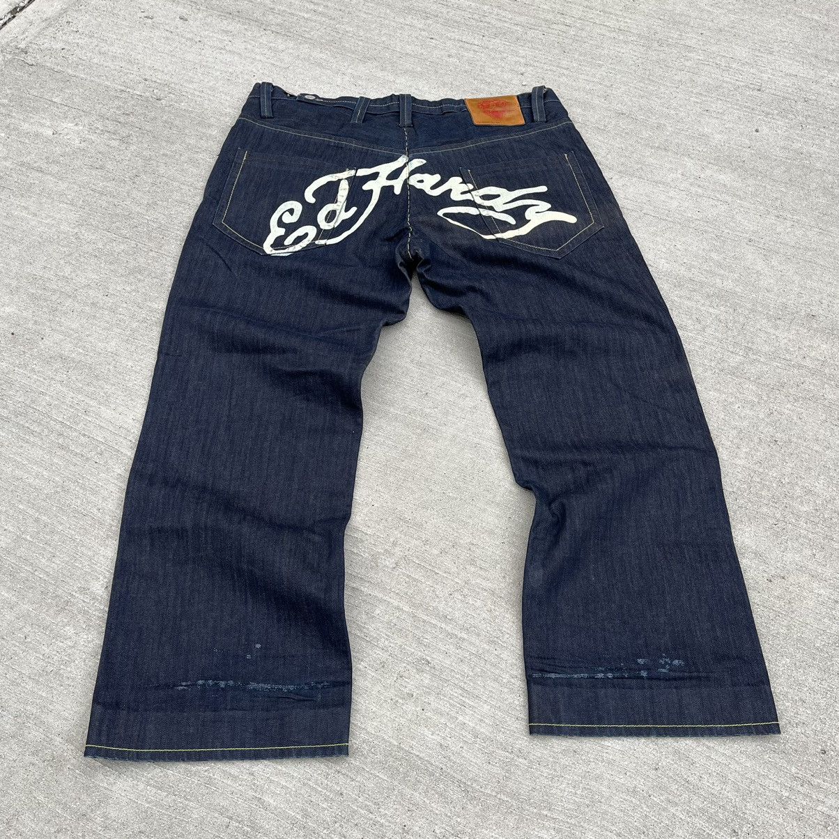 Ed Hardy × Vintage Vintage Ed Hardy Baggy Denim Jeans | Grailed