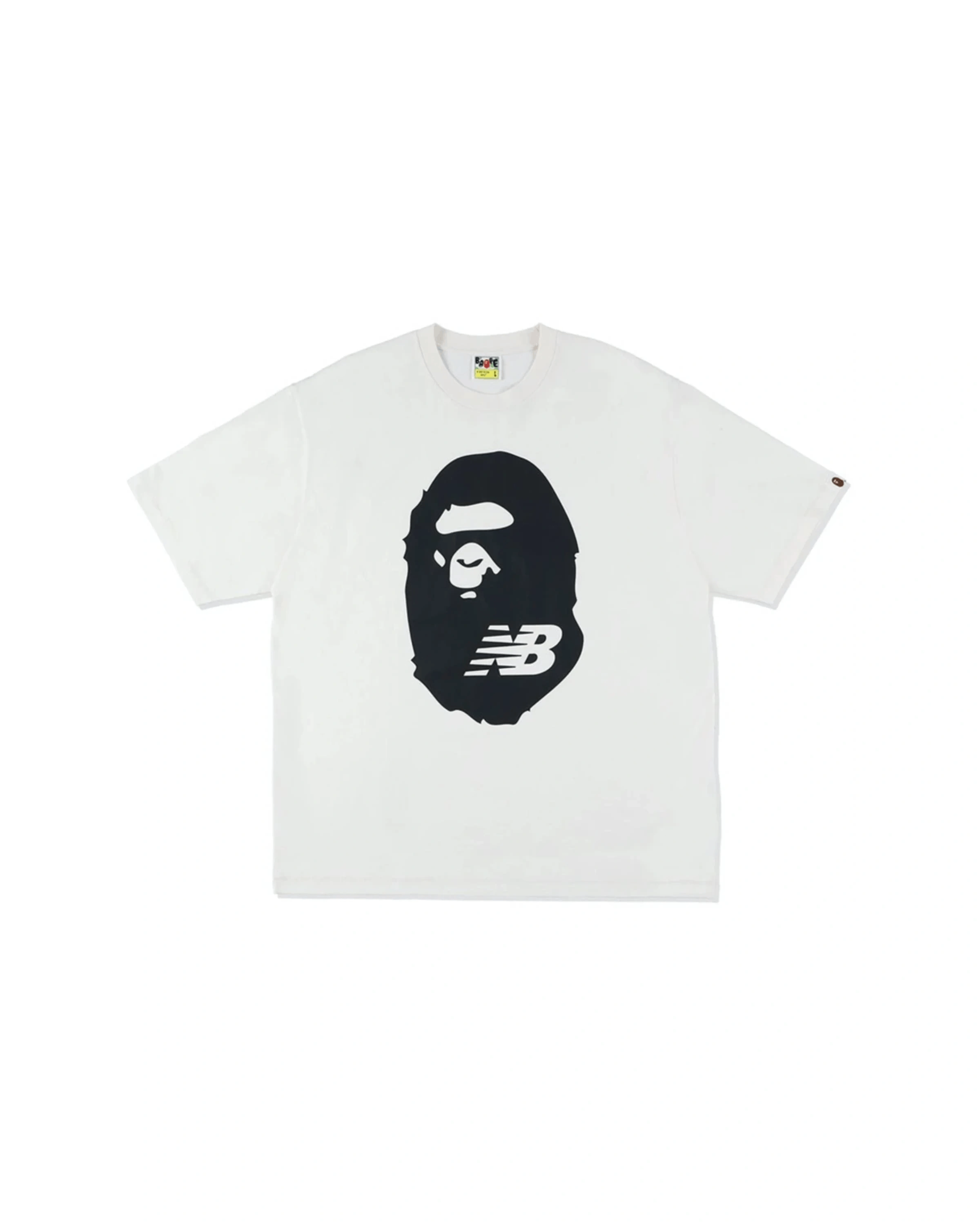 Bape × New Balance BAPE x New Balance Ape Head Tee Ivory | Grailed