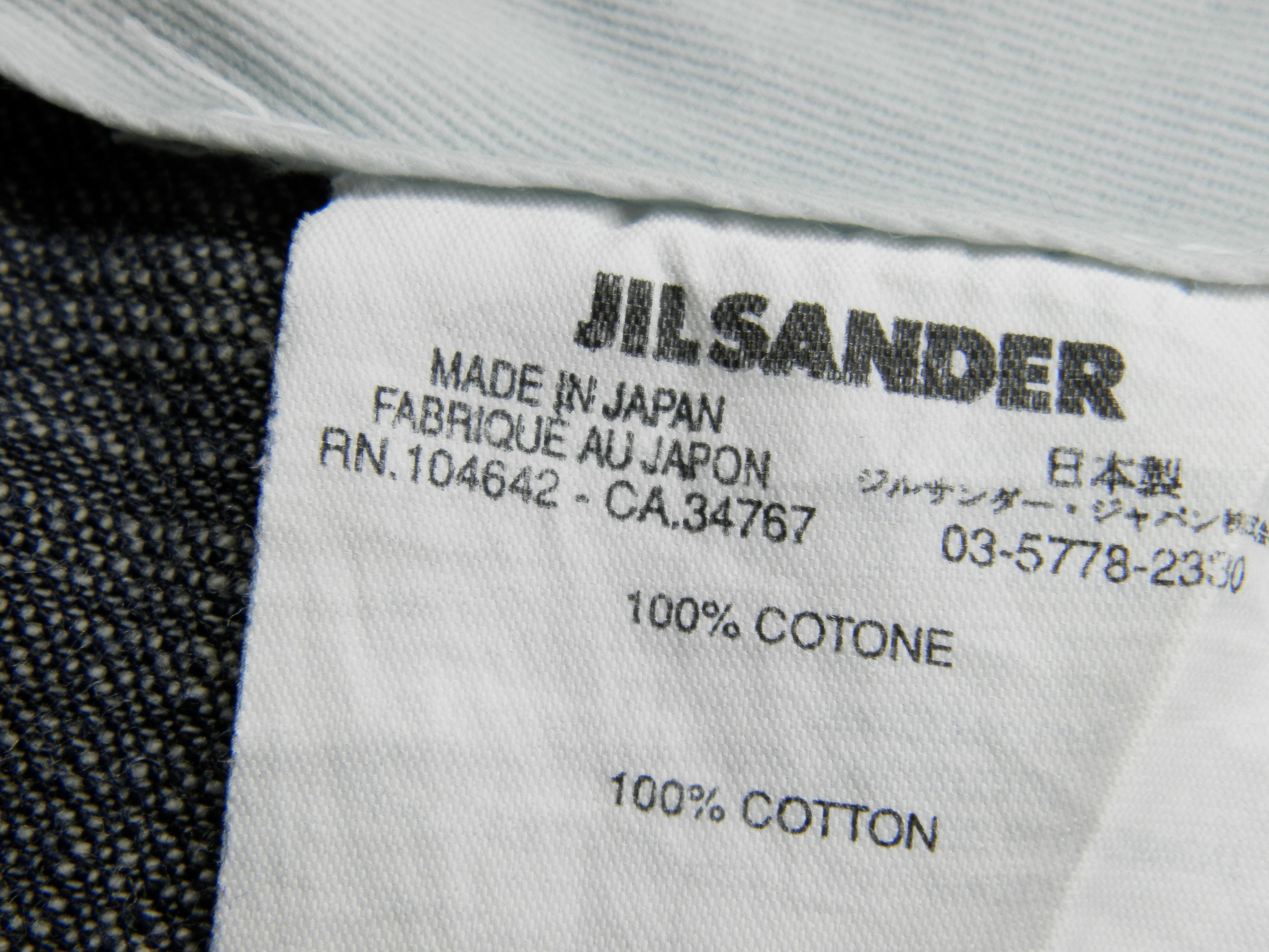 Jil Sander Jil Sander made in Japan high waist wide leg straight jeans ...