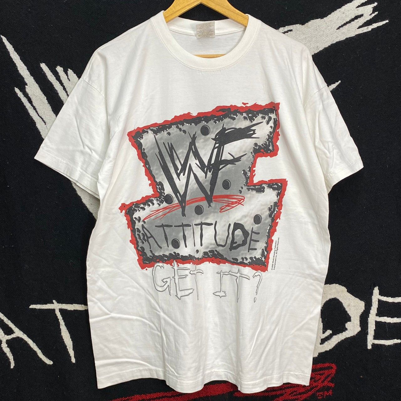 Vintage × Wwe × Wwf WWF Attitude Era Vintage 2000 Wrestling Shirt XL ...