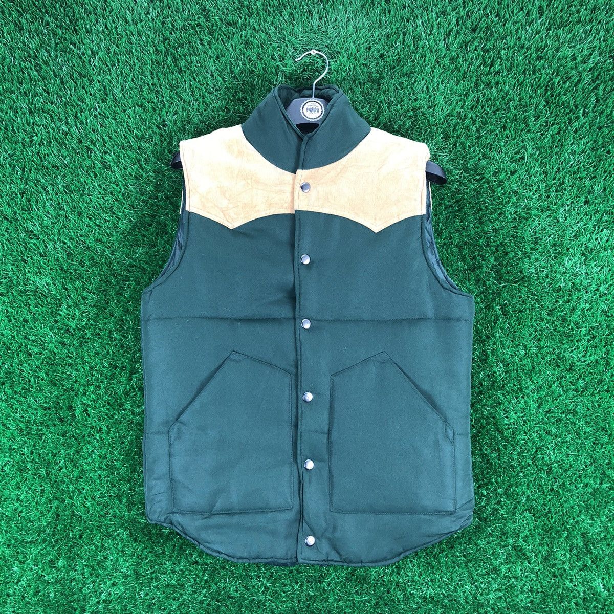 Avant Garde × Tracey Vest × Vintage Vintage Puffer Vest Two Tone Color ...