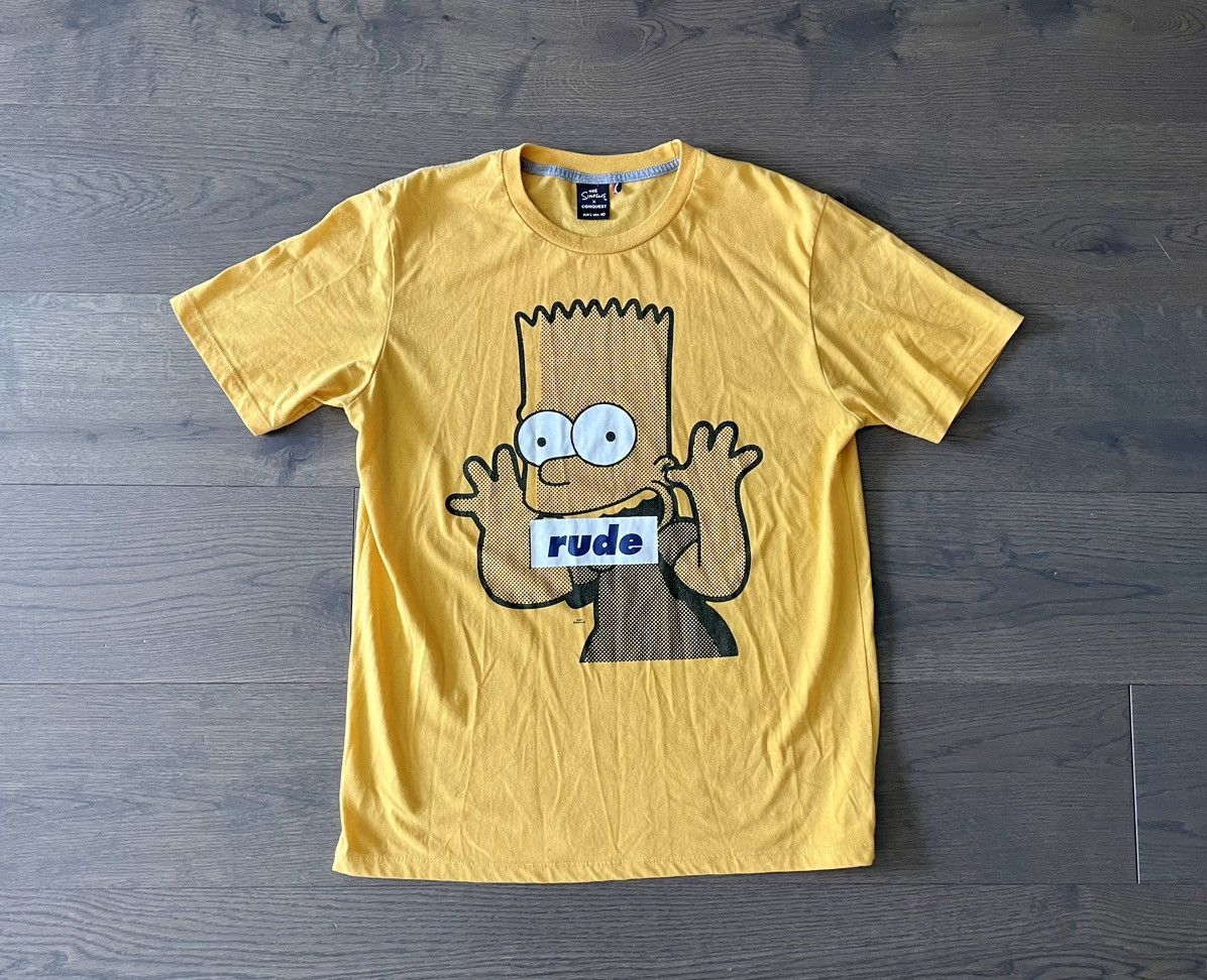 The Simpsons Simpsons X Conquest Bart Simpson “Rude” T-Shirt | Grailed