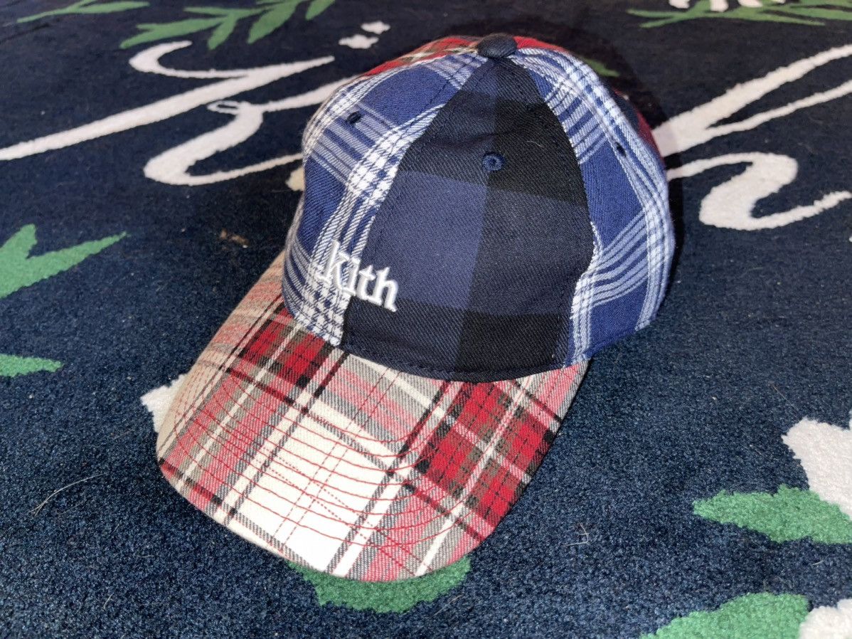 Kith Kith Mixed Plaid patchwork Cap OS Strap back Hat | Grailed