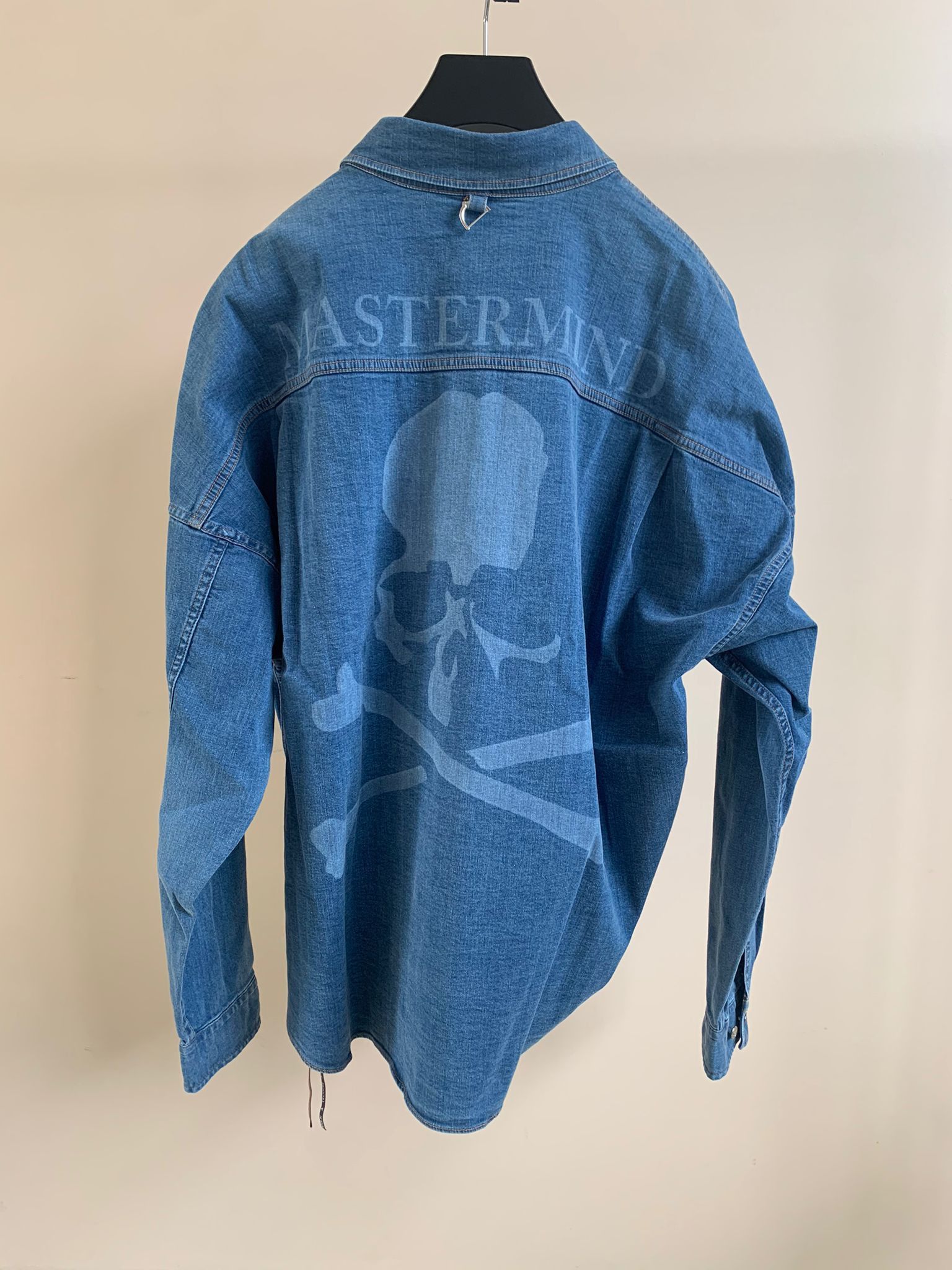 Mastermind Japan Logo Denim Jacket in Blue | Grailed