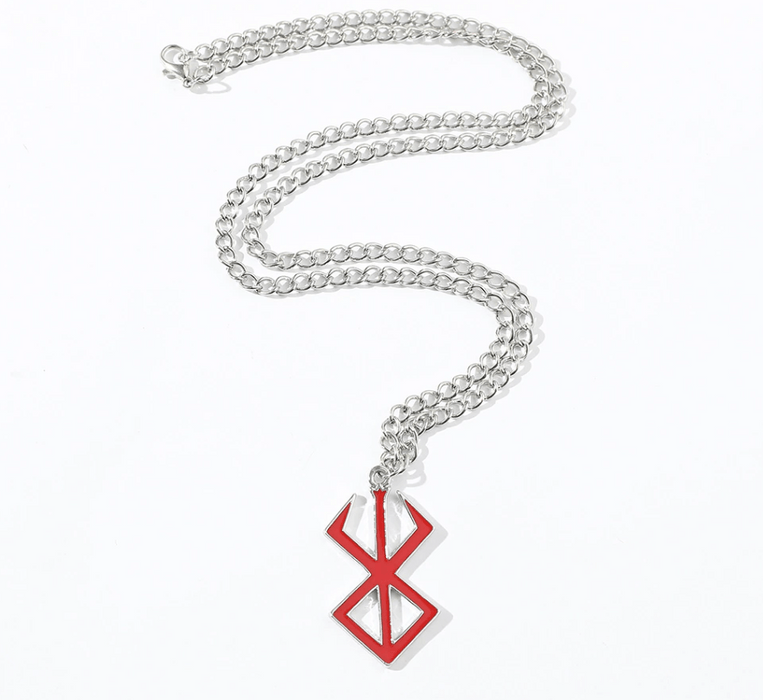 Japanese Brand Berserk Curse Mark Symbol Japanese Anime Necklace Chain ...