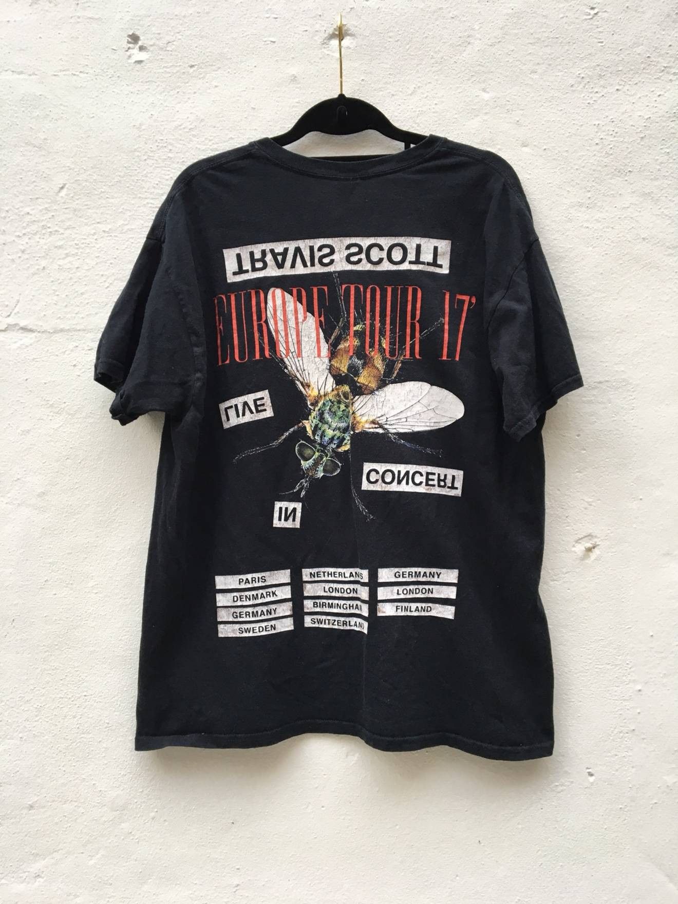 Travis Scott TRAVIS SCOTT Europe Tour '17 Merch T Shirt XXL | Grailed