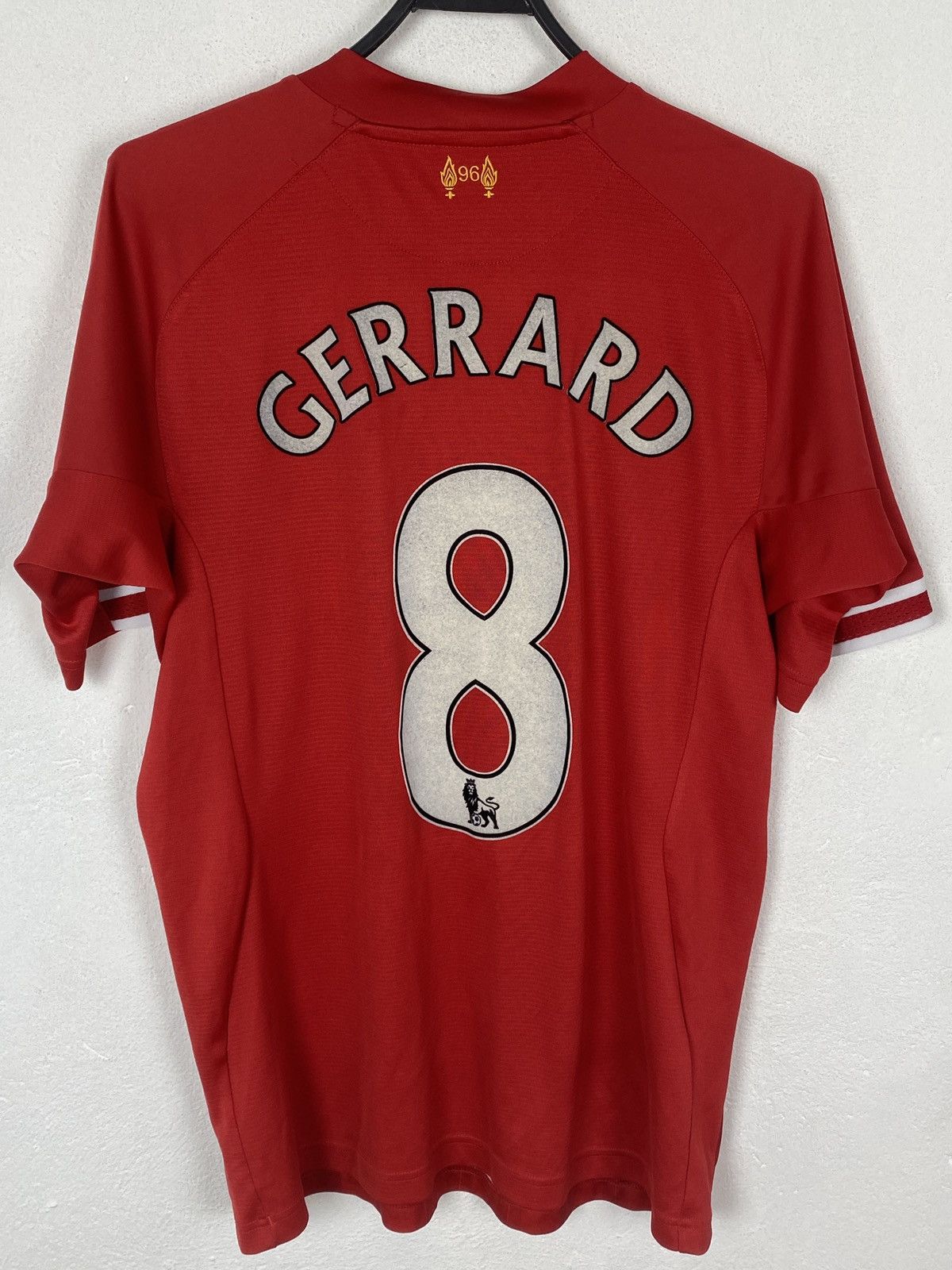 Soccer Jersey Warrior x Liverpool F.C. 2013/14 #8 Gerrard Home Kit ...