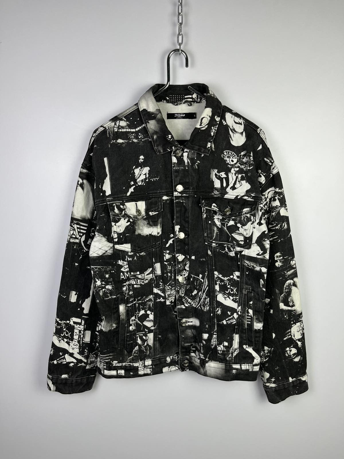 Jaded London × Rock Band × Streetwear Jaded London Jacket Denim Rock ...