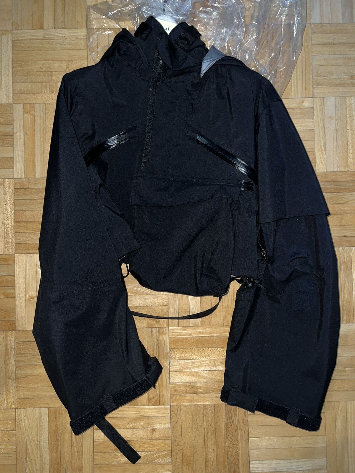 Acronym × Sacai SAC-J6011 Crop Jacket Black S (1) Acronym Sacai | Grailed