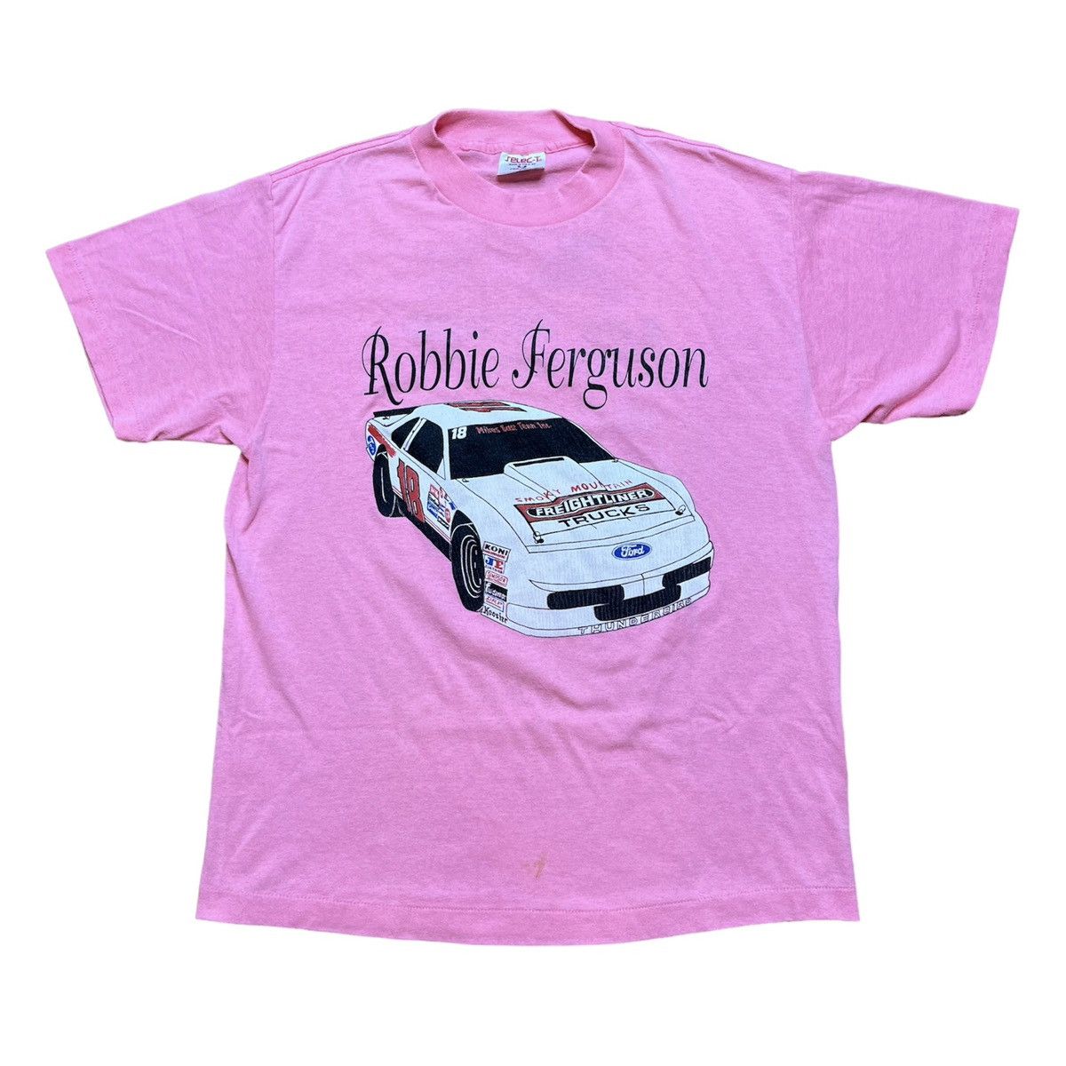 Vintage VTG 90s Robbie Ferguson Nascar Smoky Mountain Racing T Shirt ...