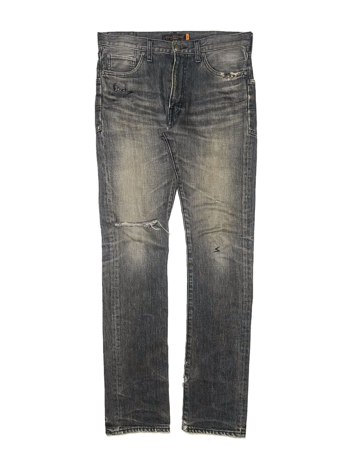 Undercover AW05 Undercover Arts and Crafts Skull 85 Distressed Denim ...