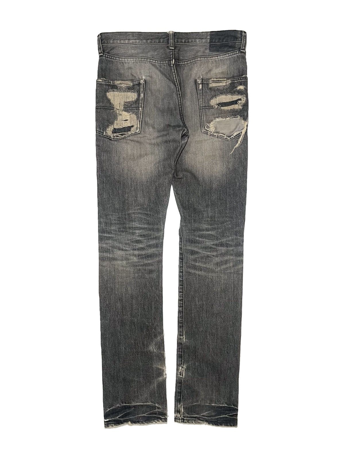Undercover AW05 Undercover Arts and Crafts Skull 85 Distressed Denim ...