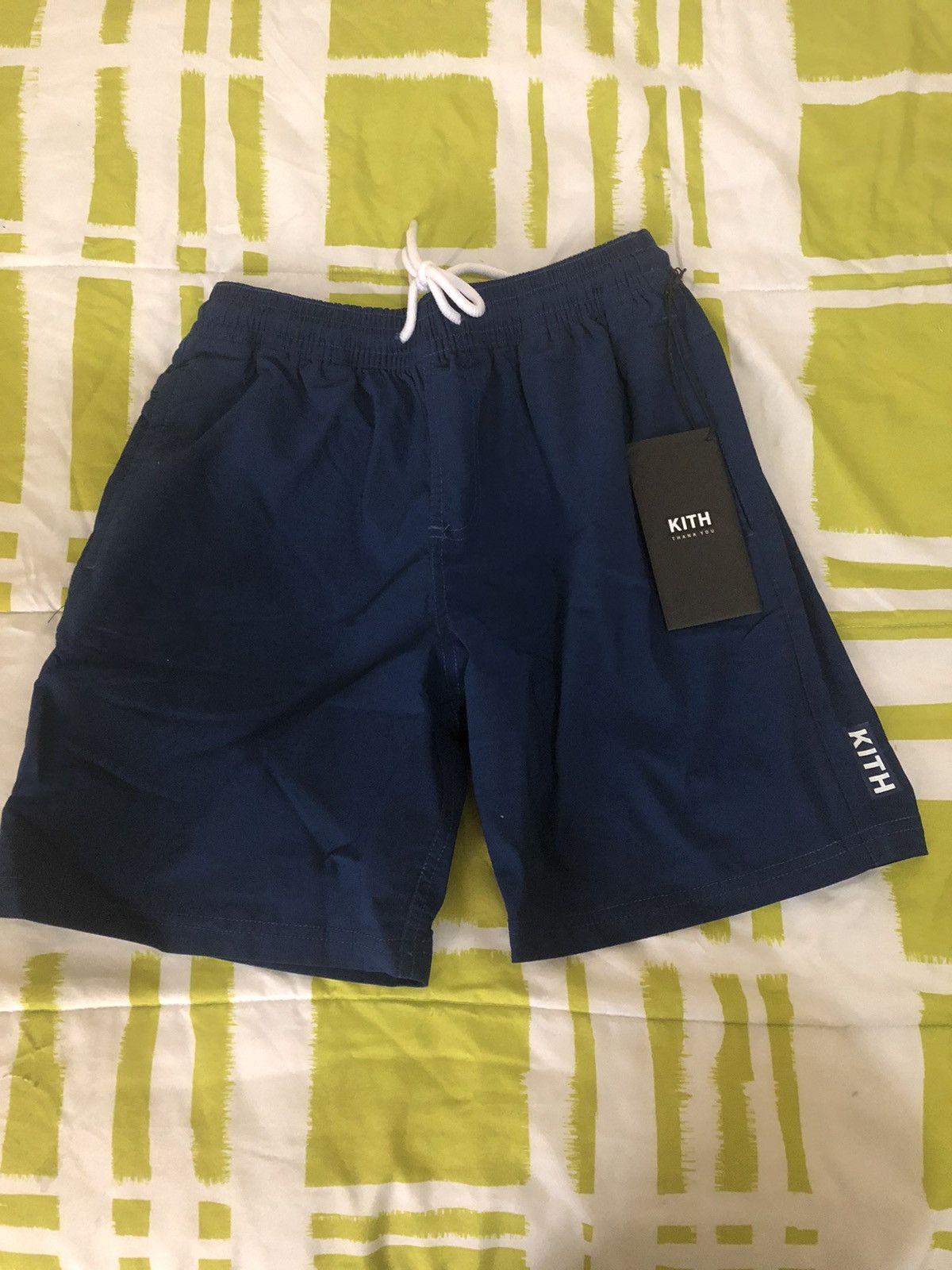 Kith Kith Navy Small Logo XS Short Swim | Grailed