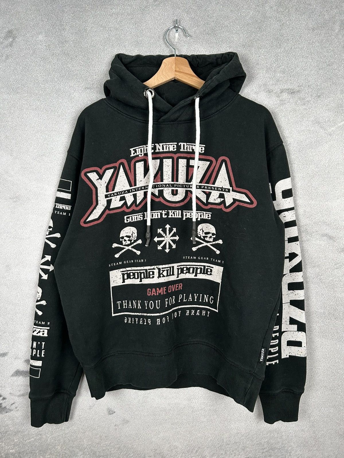 Vintage Vintage Yakuza Mafia Rare Hoodie 90s Y2K Rock Punk | Grailed