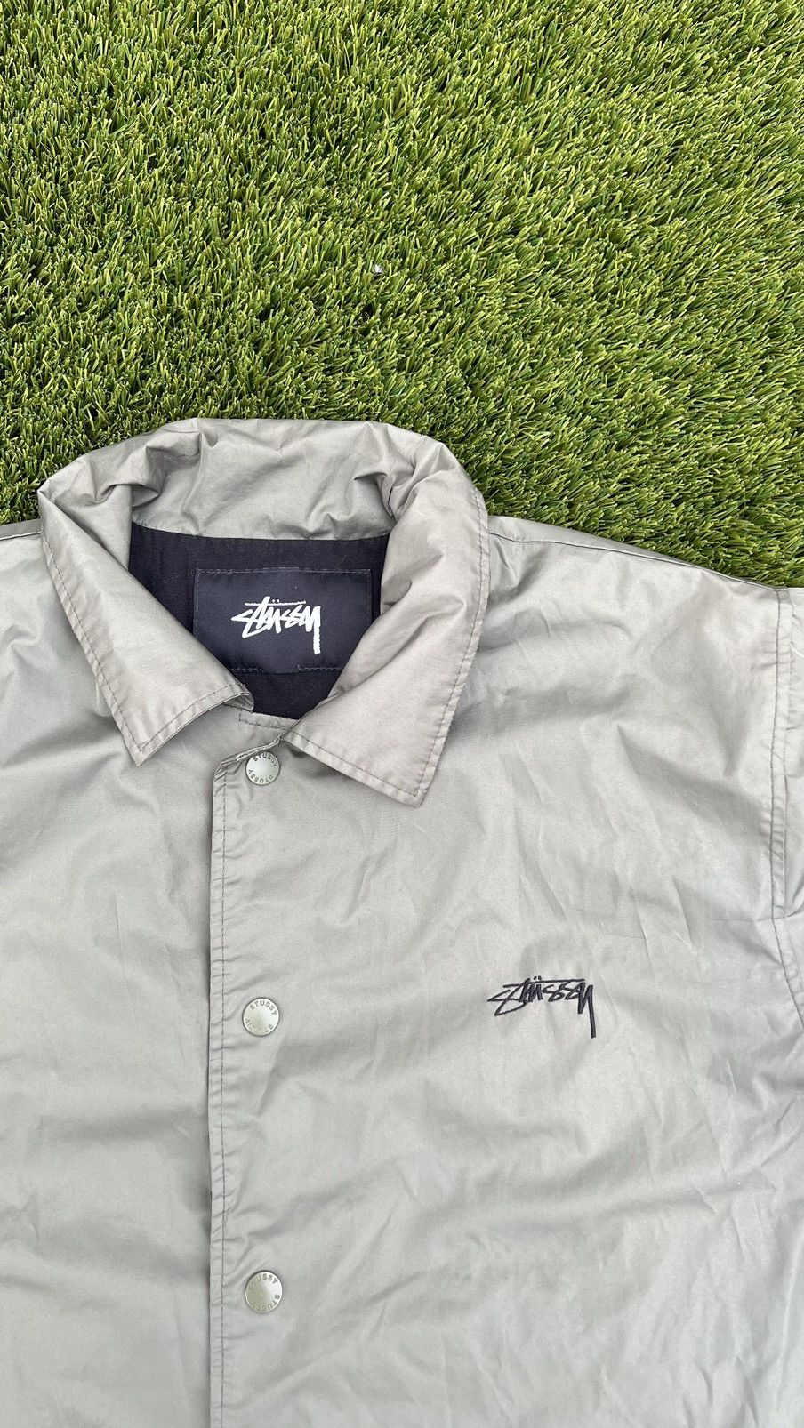 Stussy Stussy coat big logo 🔥 | Grailed