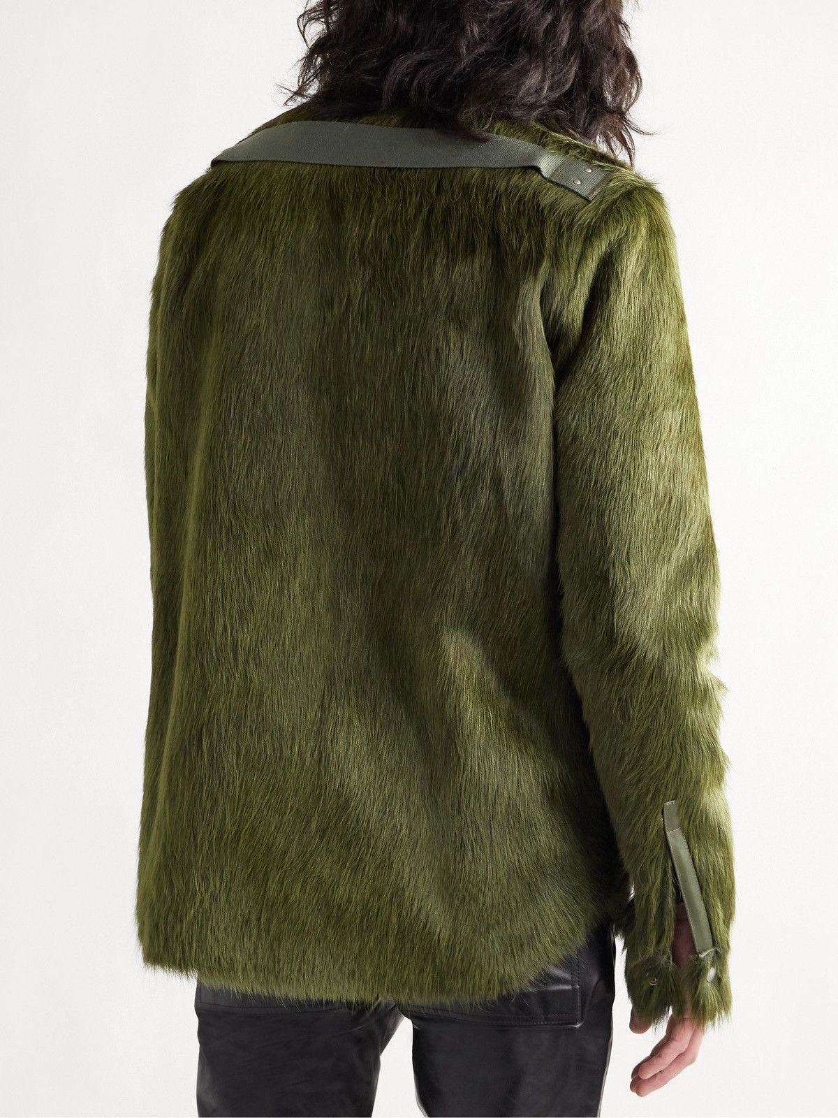 Rick Owens × Rick Owens Drkshdw RICK OWENS GREEN FUR “GRINCH” JACKET ...