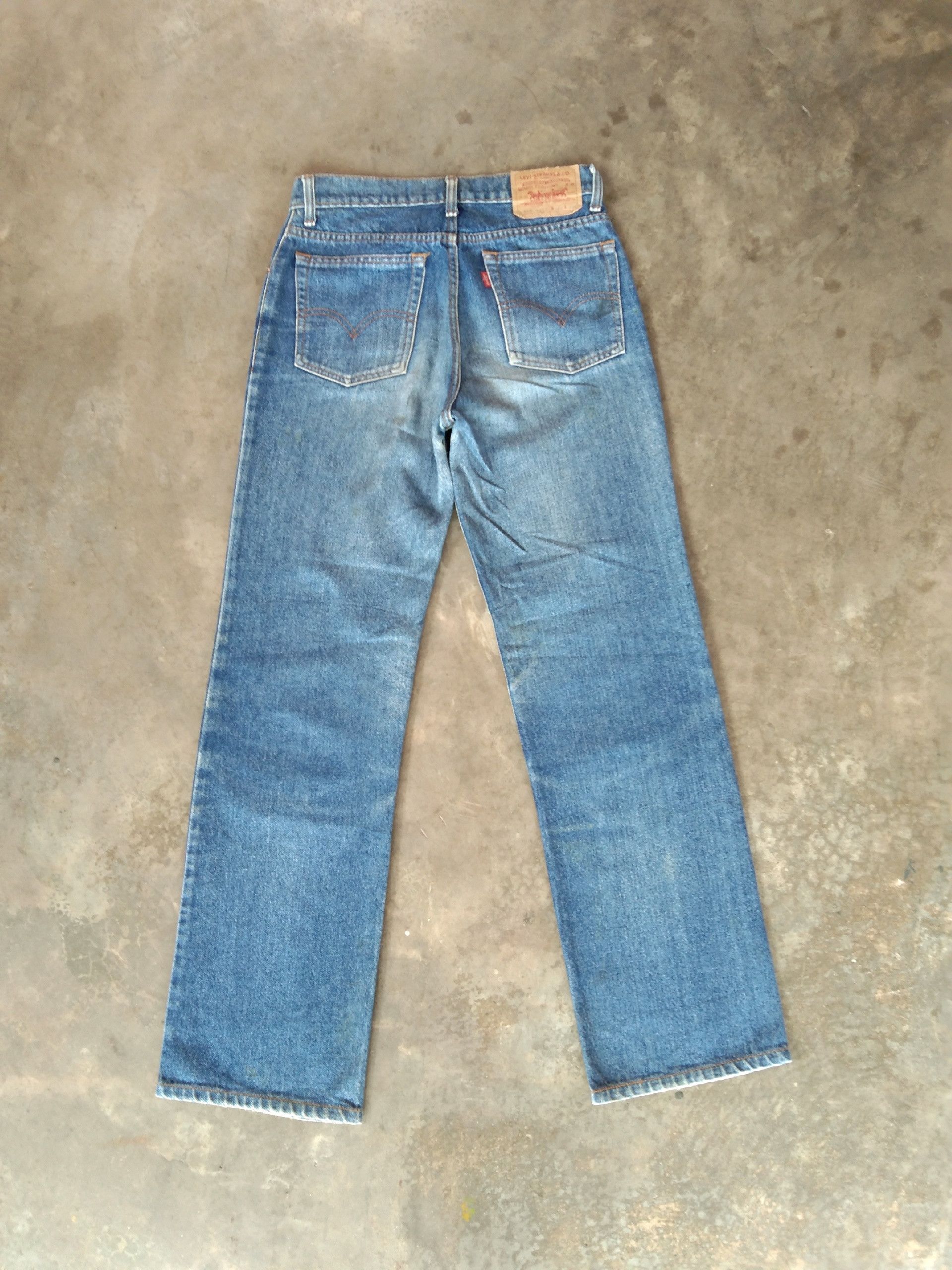 Jean × Levi's × Vintage Vintage Levi's Jeans 505 Straight Leg Distressed Denim 28x30 | Grailed