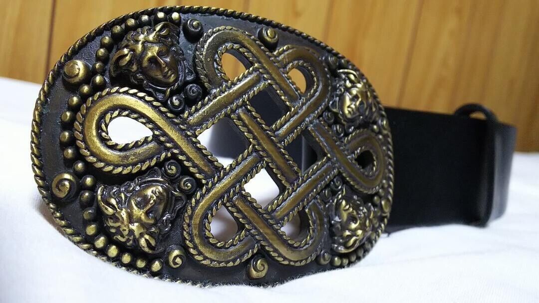 Versace VERSACE GOTHIC QUADRUPLE MEDUSA SNAKE RARE BELT Size ONE SIZE ...