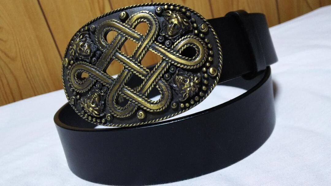 Gianni Versace VERSACE GOTHIC QUADRUPLE MEDUSA SNAKE RARE BELT | Grailed