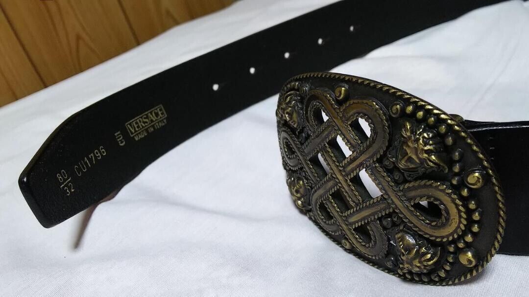 Versace VERSACE GOTHIC QUADRUPLE MEDUSA SNAKE RARE BELT Size ONE SIZE ...