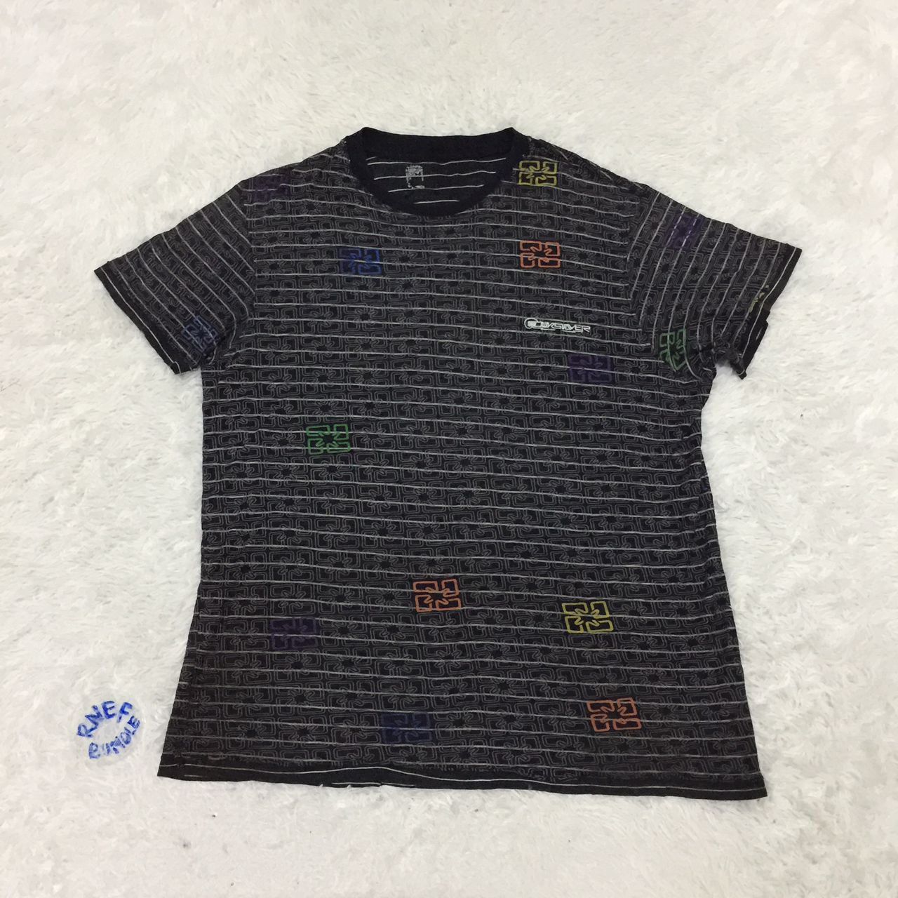 Vintage Vintage quicksilver full monogram tshirt | Grailed