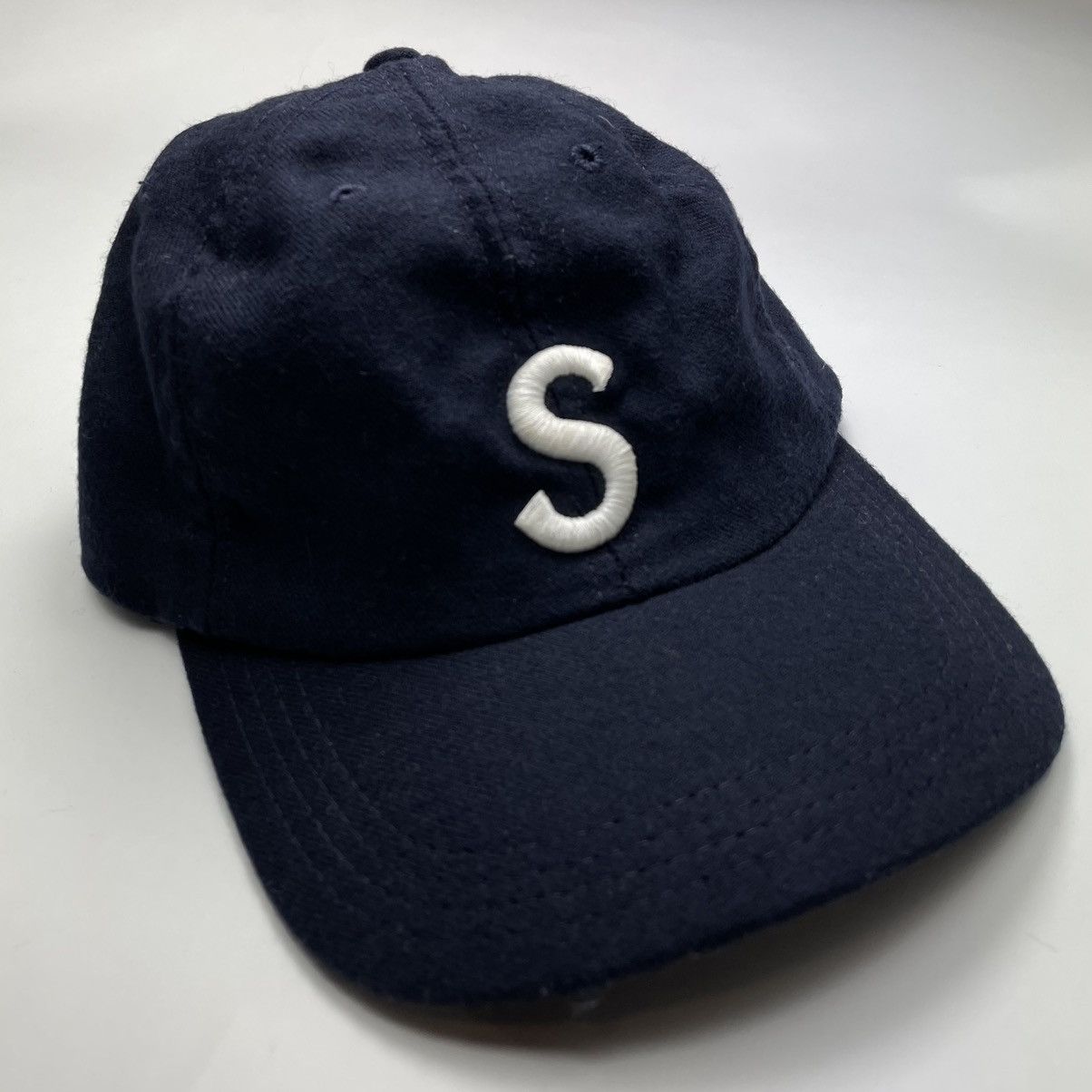 Supreme × Vintage Supreme 1998 s logo hat skinny rare vintage | Grailed