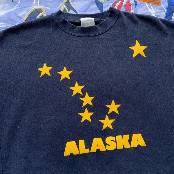Vintage Vintage 90s Alaska State Flag Sweatshirt | Grailed