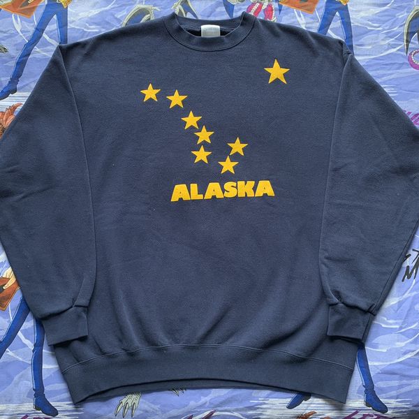 Vintage Vintage 90s Alaska State Flag Sweatshirt | Grailed