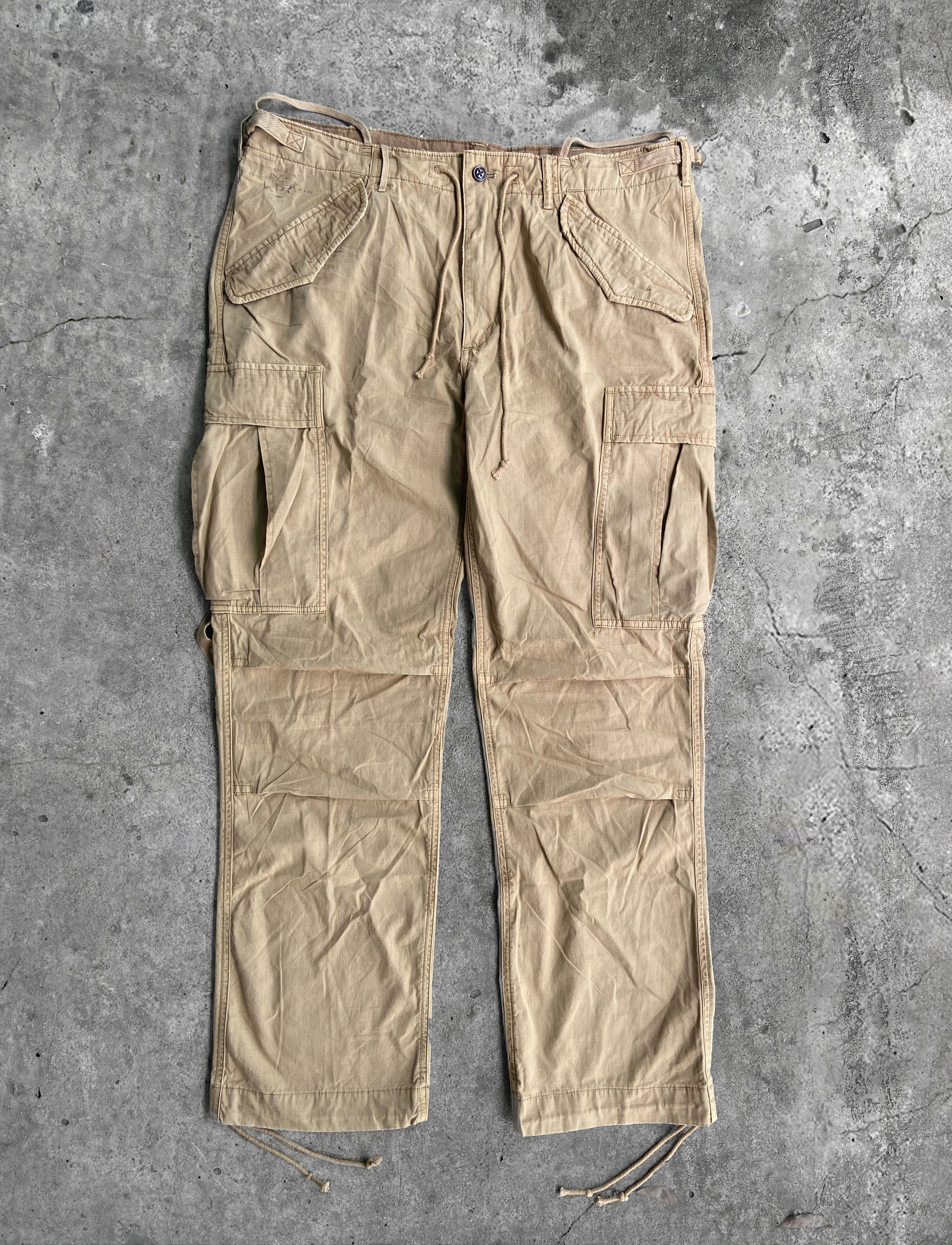 Military × Polo Ralph Lauren × Vintage Polo Ralph Lauren Cargo Pants Tactical Drawstring Pants ...