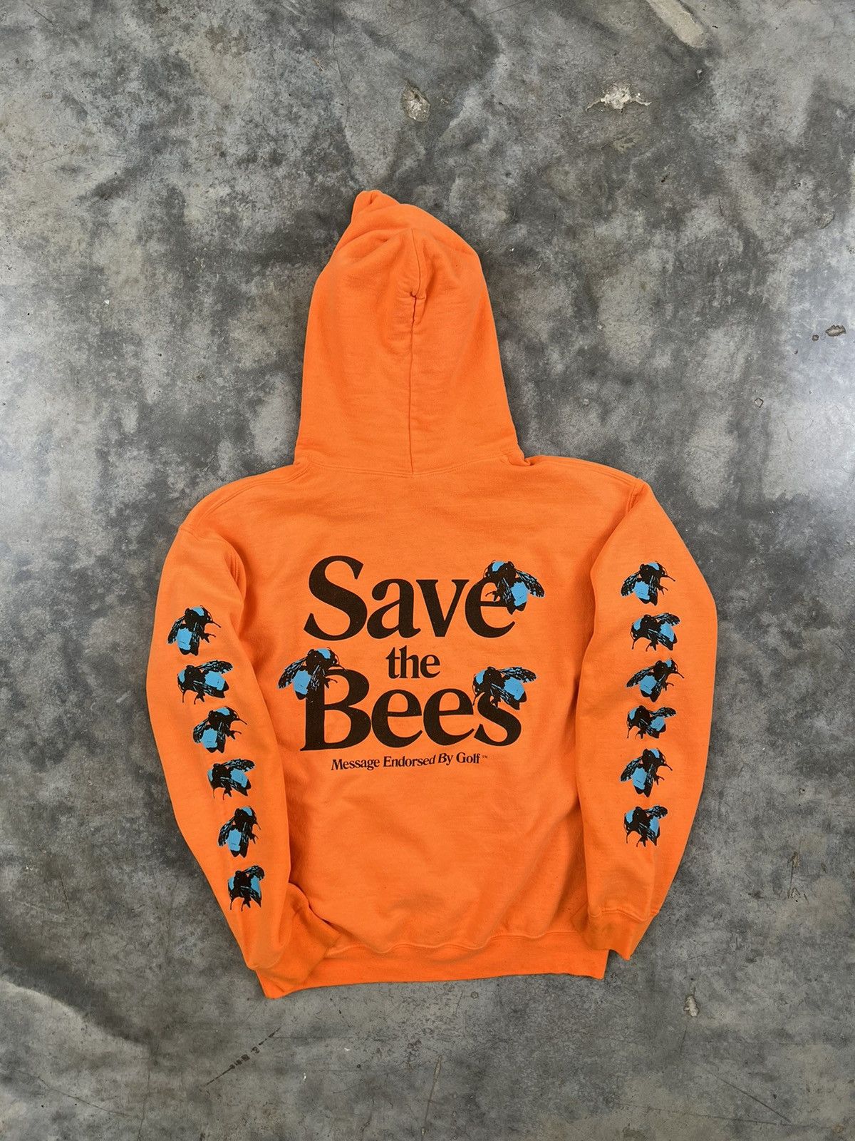 Golf Wang Golf Wang Save The Bees Orange Logo Hoodie Medium ️ Tyler | Grailed