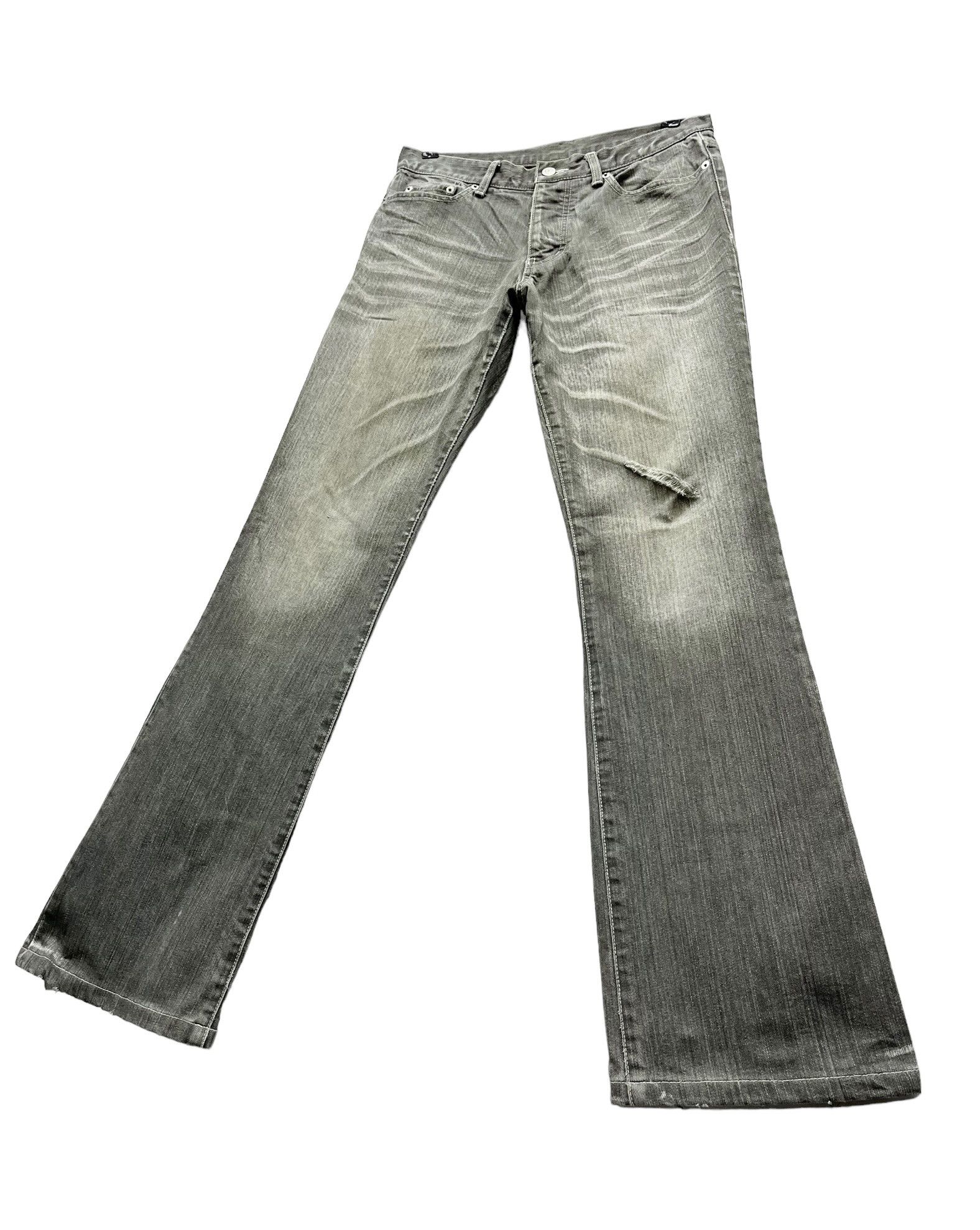 Vintage FYE🔥 TORNADO MART Red Tab Distressed Denim Minimalist Flare ...