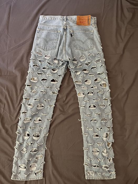 Levi's Vetements Levi’s cut out jeans SS19 | Grailed