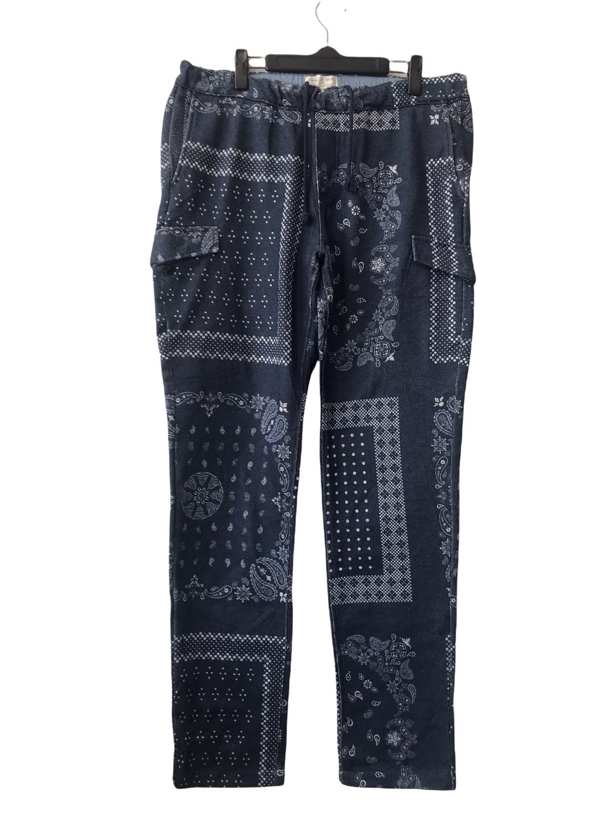 Beams Plus B:MING by BEAMS Blue Paisley Snoop Dogg Cargo Jogger Pants ...