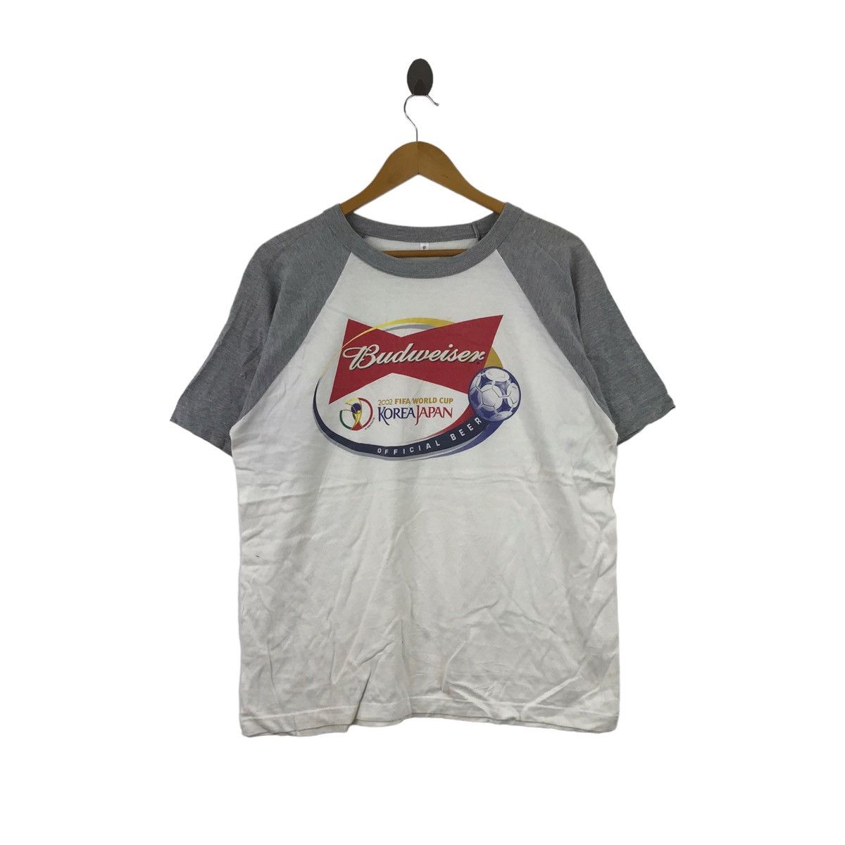 Budweiser Vtg BUDWEISER 2002 JAPAN KOREA World Cup Tee Shirt | Grailed