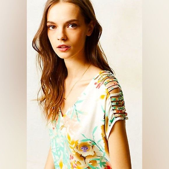 Anthropologie Anthropologie NWT Corey Lynn Calter Tropical Floral ...