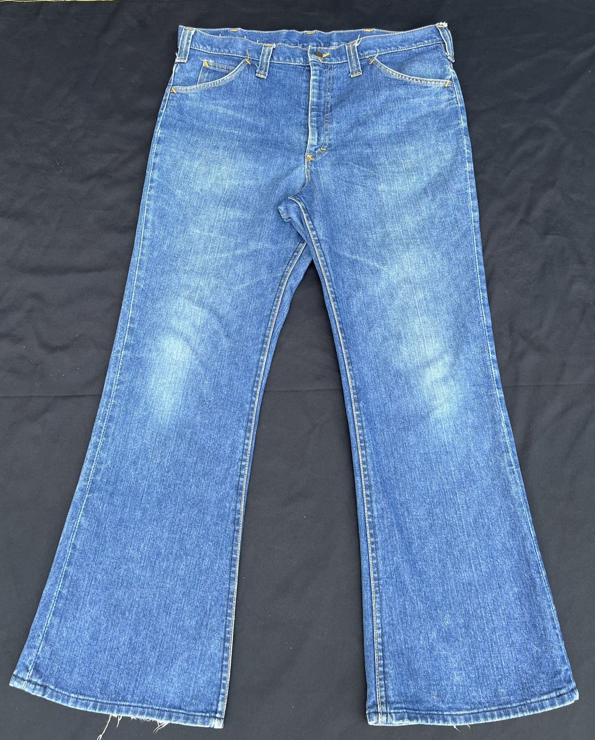 Vintage Flare Vintage 70s Lee #31 Fade Blue Denim Bootcut Jeans | Grailed