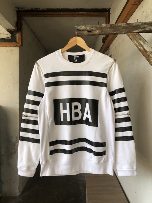 Hood By Air Rare ️Hood By Air HBA Logo Arm Zipper Sweatshirt | Grailed